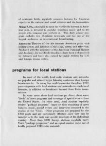 Voice of America 1959 - VOA/USIA Booklet - Cold War Radio Museum