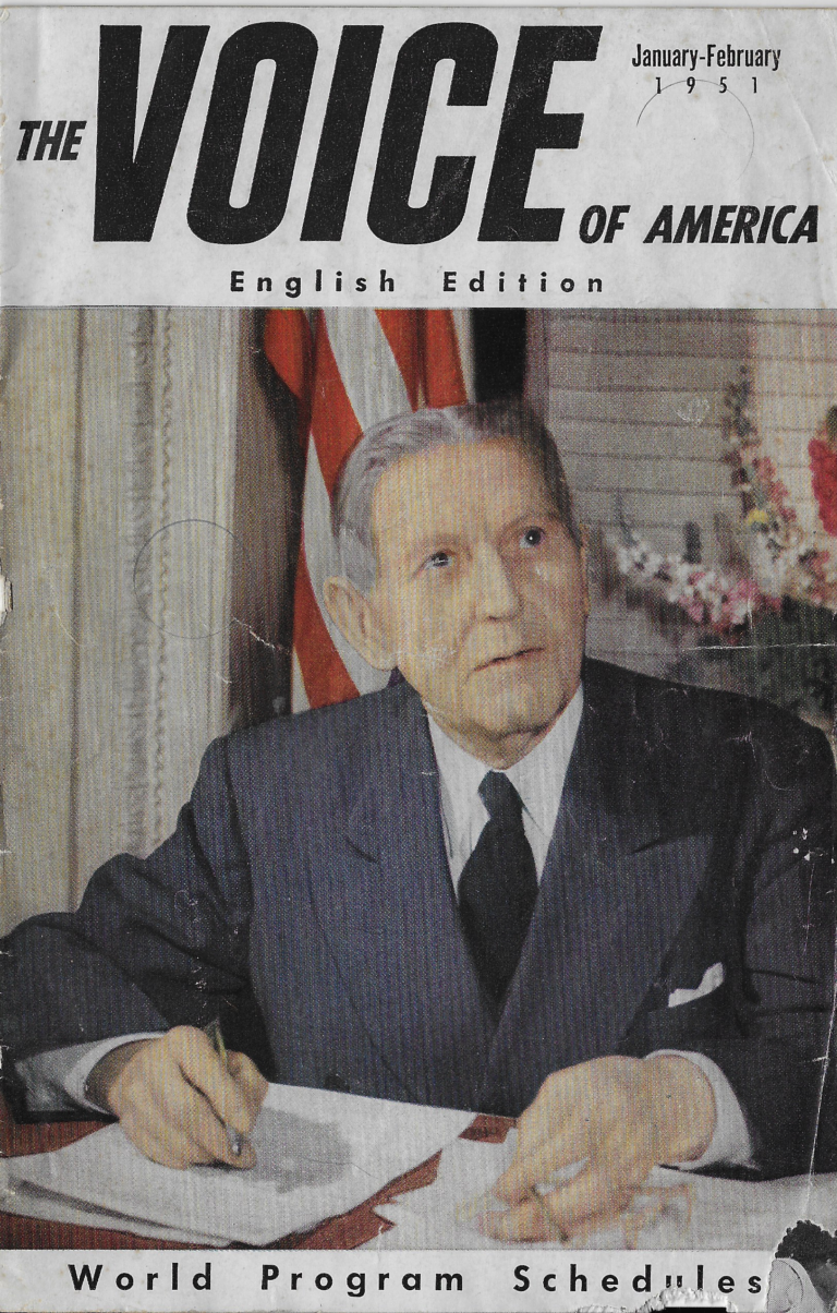 Voice of America 1951 – Presidents’ Day and Debates on VOA’s Future ...