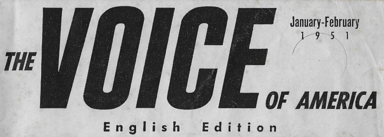 VOA Program Schedules 1951 Cover Top – Cold War Radio Museum