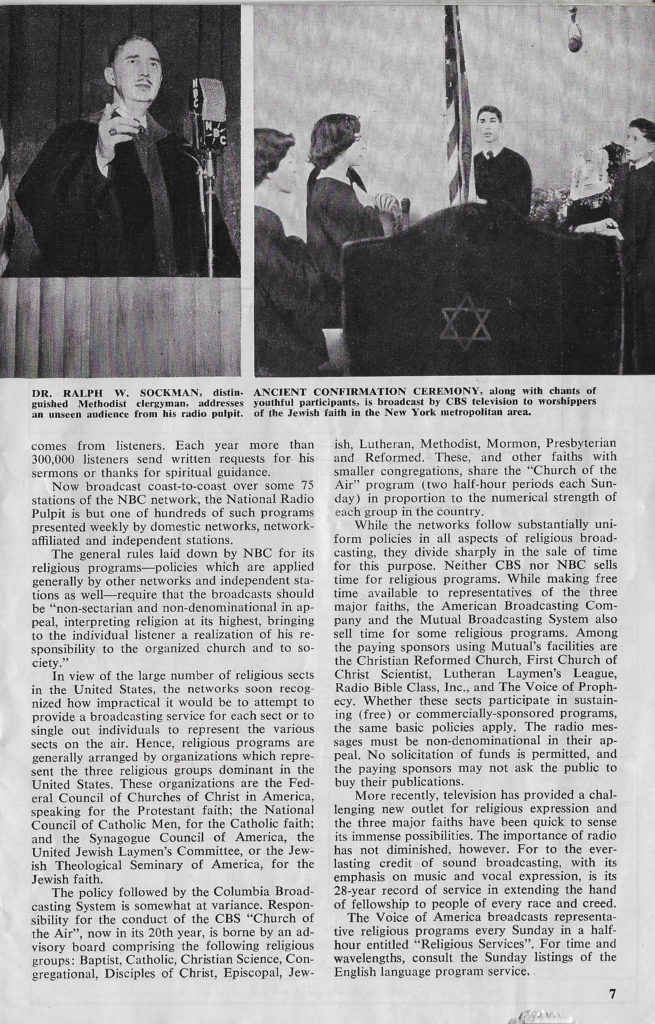 VOA Program Schedules 1951 Page Seven – Cold War Radio Museum