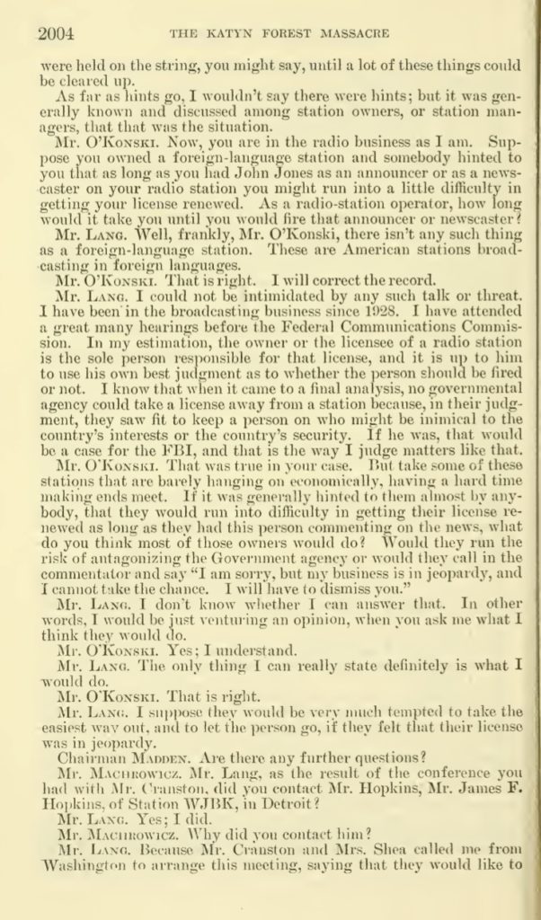 OWI head Elmer Davis spread Soviet Katyn propaganda lie in World War II ...