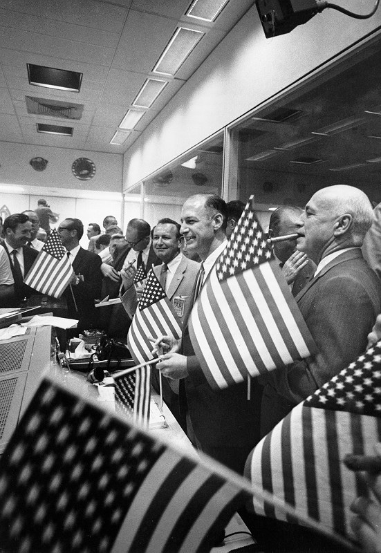 Mission Control celebrates Apollo 11 July 24, 1969 – Cold War Radio Museum