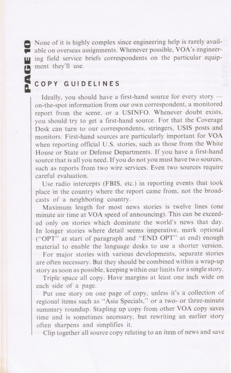 VOA Guide For Writers and Editors Circa 1972 – Cold War Radio Museum