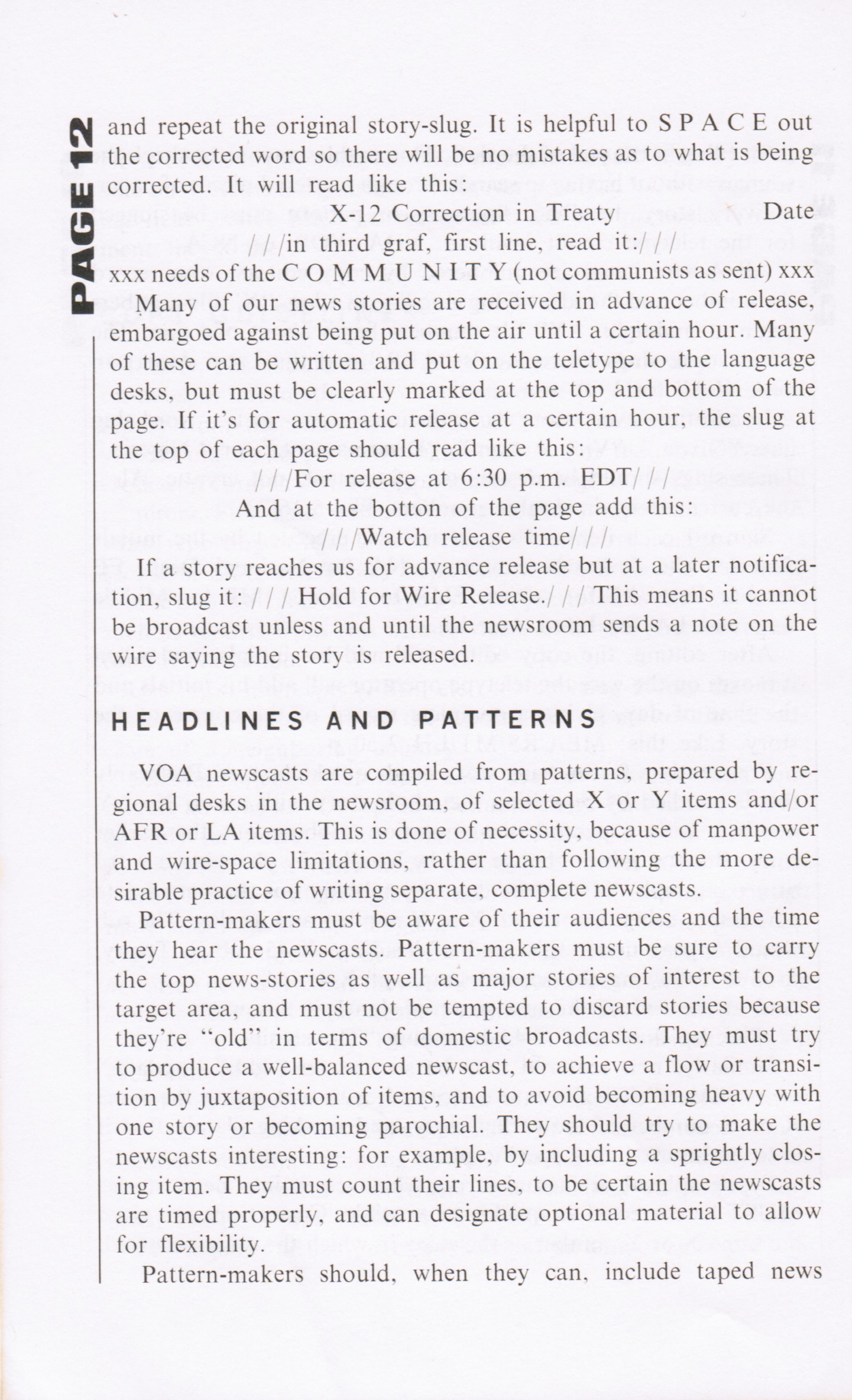 VOA Guide For Writers and Editors Circa 1972 – Cold War Radio Museum