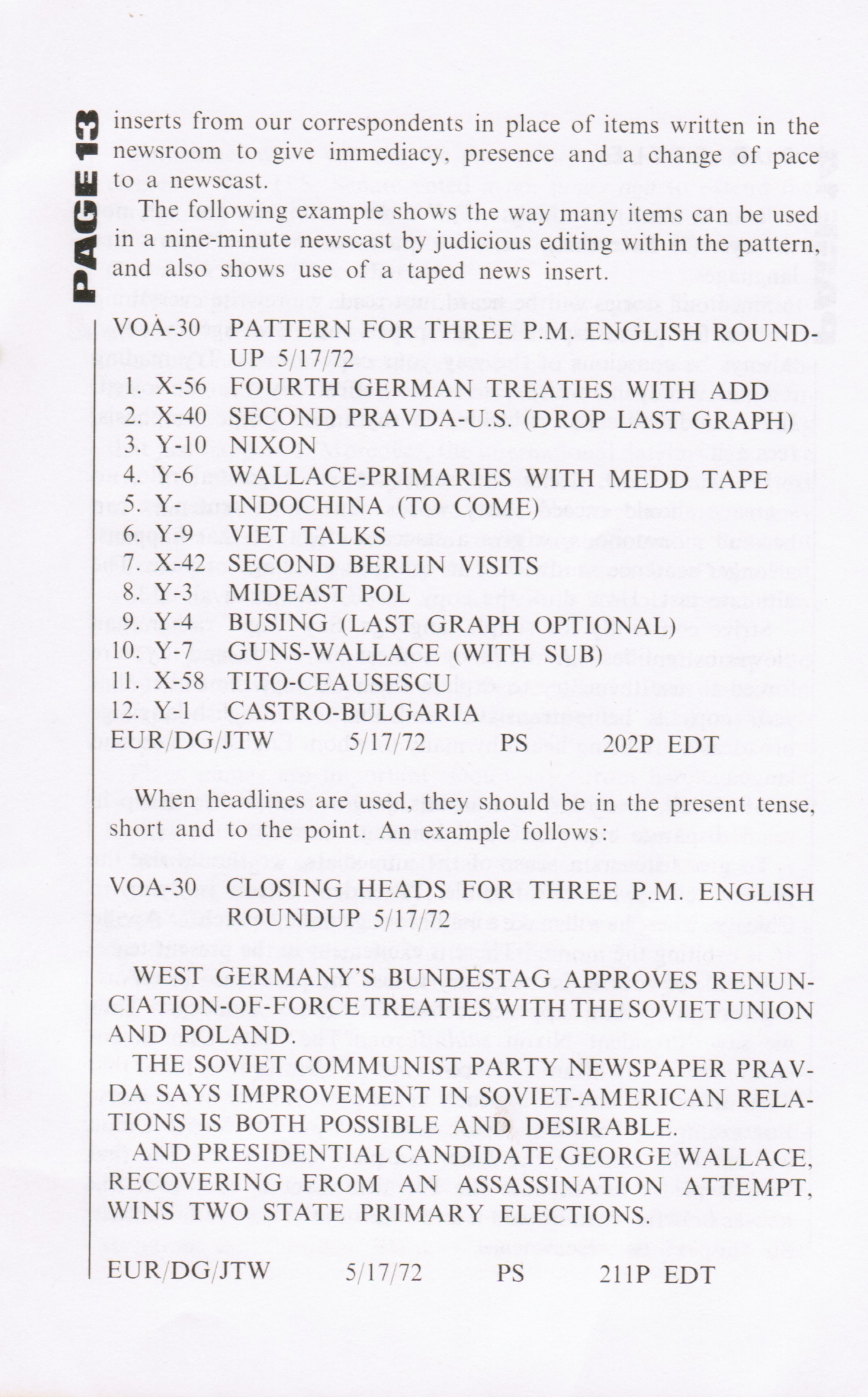 VOA Guide For Writers and Editors Circa 1972 – Cold War Radio Museum