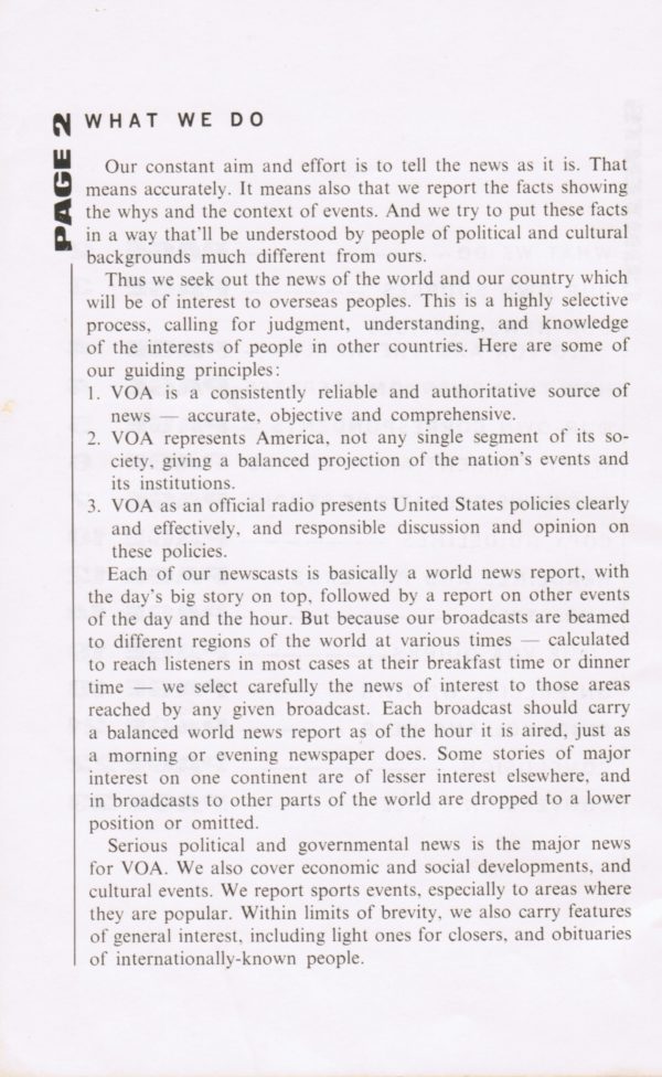 VOA Guide For Writers and Editors Circa 1972 – Cold War Radio Museum