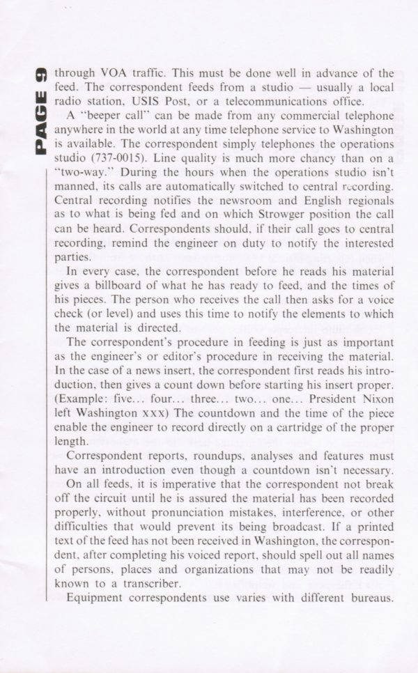 VOA Guide For Writers and Editors Circa 1972 – Cold War Radio Museum